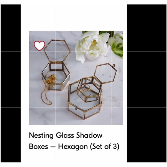 West Elm | Storage & Organization | West Elm Nesting Glass Shadow Boxes ...